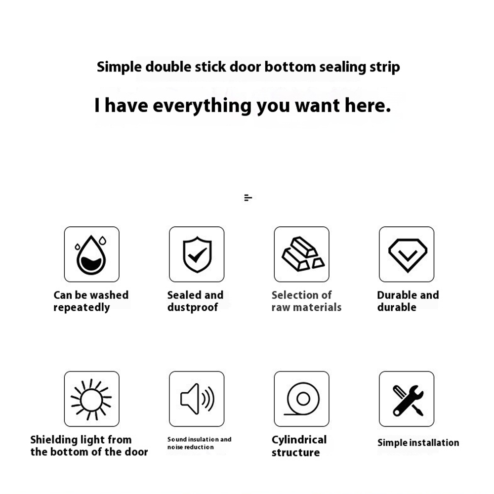 Door Draft Stopper – Noise Reduction, Weatherproof Seal Strip for Doors ...