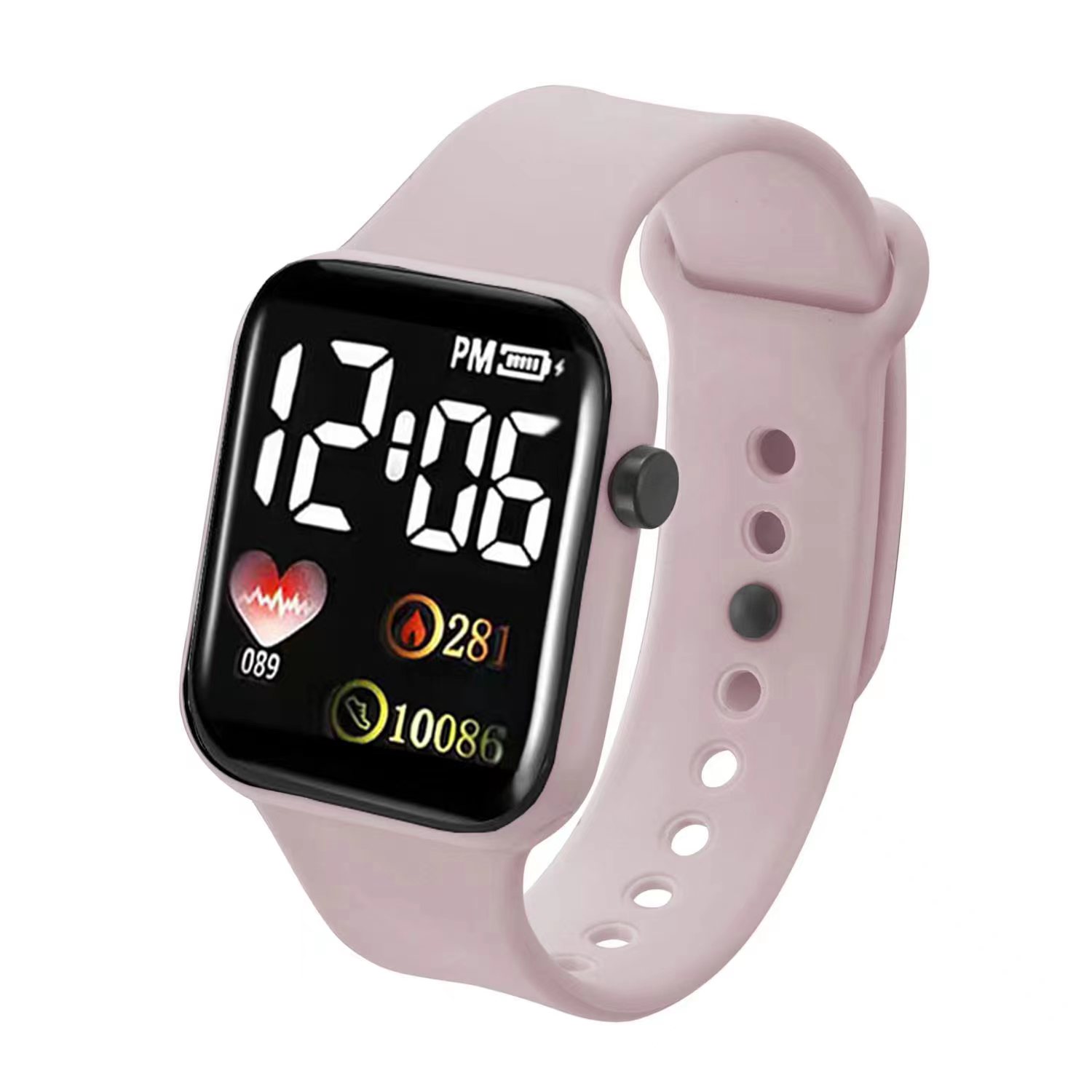 Couple's Led Digital Bracelet Watch In 9 Colors Options Waterproof ...