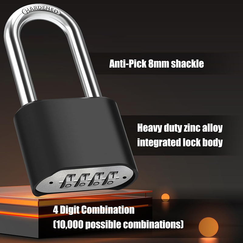 KIPRUN Combination Lock, 4-Digit Heavy Duty Combo Lock, Combination ...