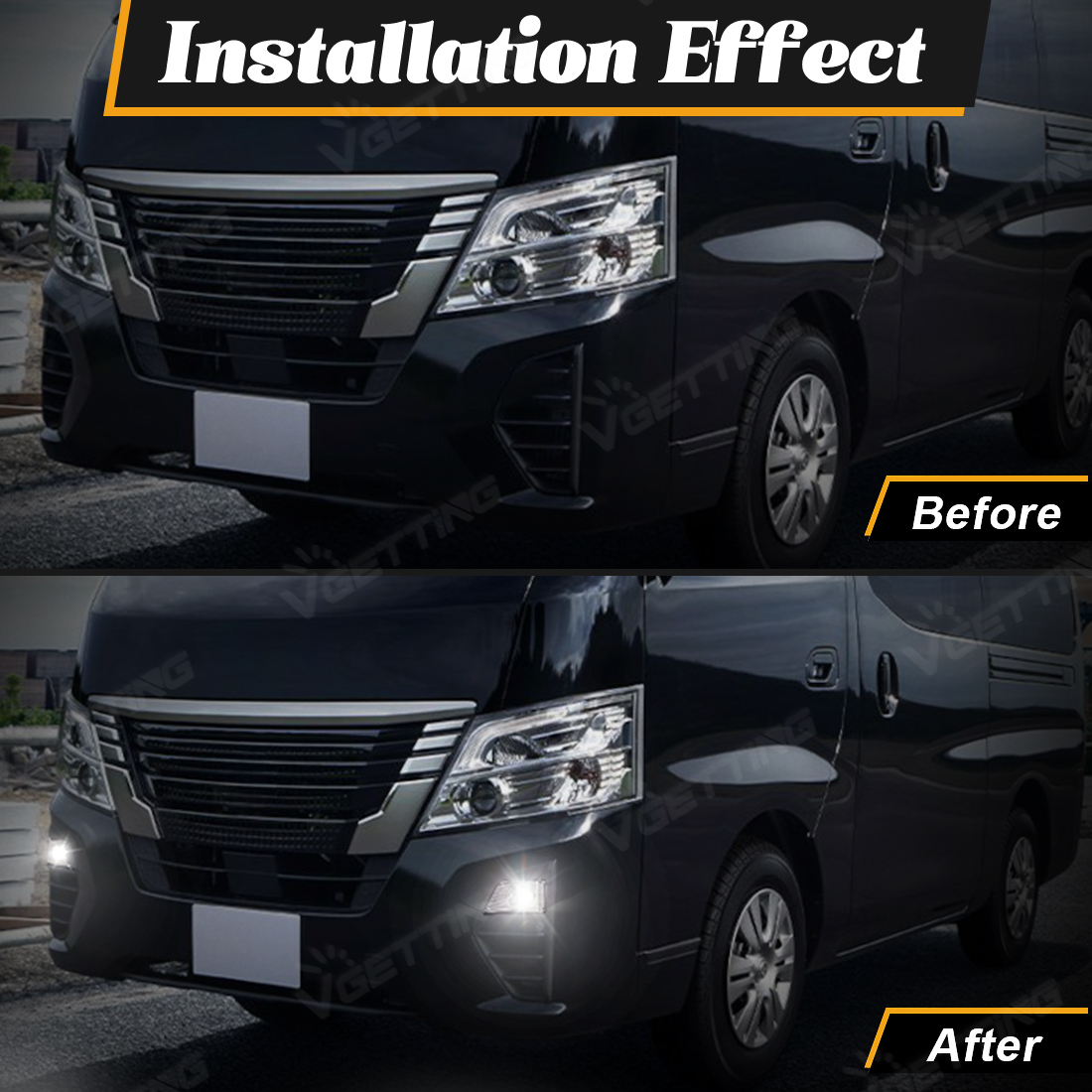 DLAA For Nissan Caravan Micro Bus/Urvan NV350 2023 Car Front Bumper Fog ...