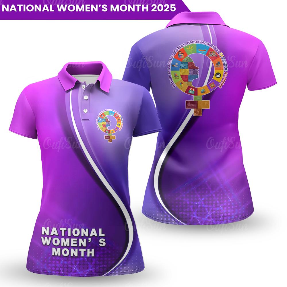 Women's History Month March 2025 Fully Sublimation Polo Shirt We Can Be ...