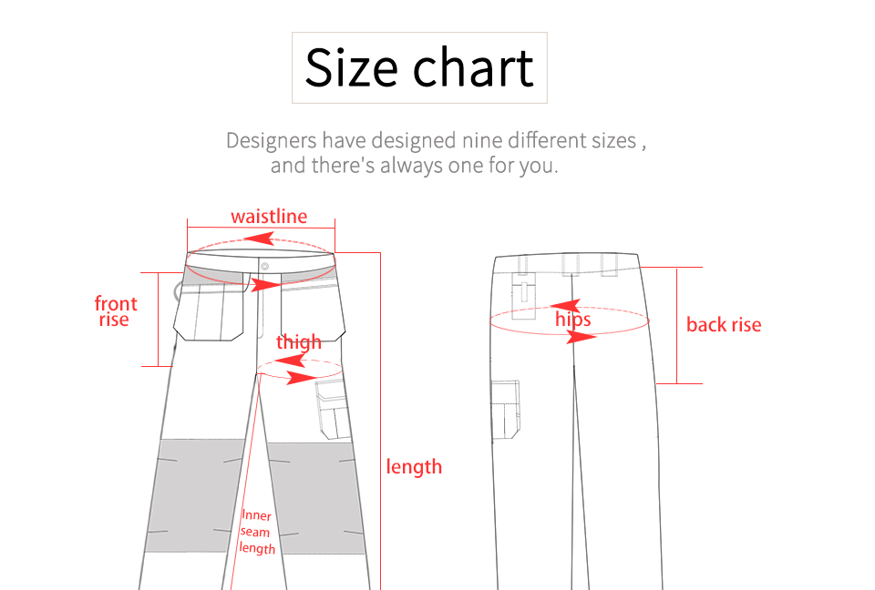 100% Cotton Electrician Work Pants Multi Pockets Cargo Pants Work Man ...
