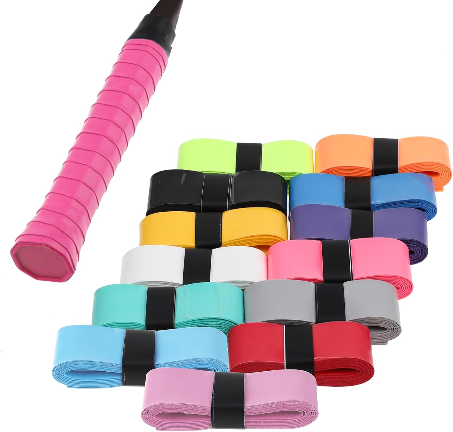 12pcs Dry Feel Tennis Overgrip Grip Tape Tennis Grip Anti Slip Tennis ...