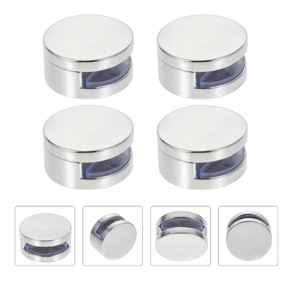 4PCS Mirror Glass Clip/Wall-Mounted Mirror Clamps/Mirrors Bracket ...
