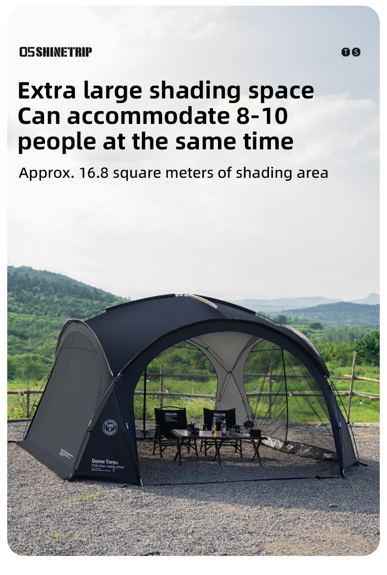 ShineTrip 8-10person Camping Dome Tents Outdoor Dome Tarp Round Garden ...
