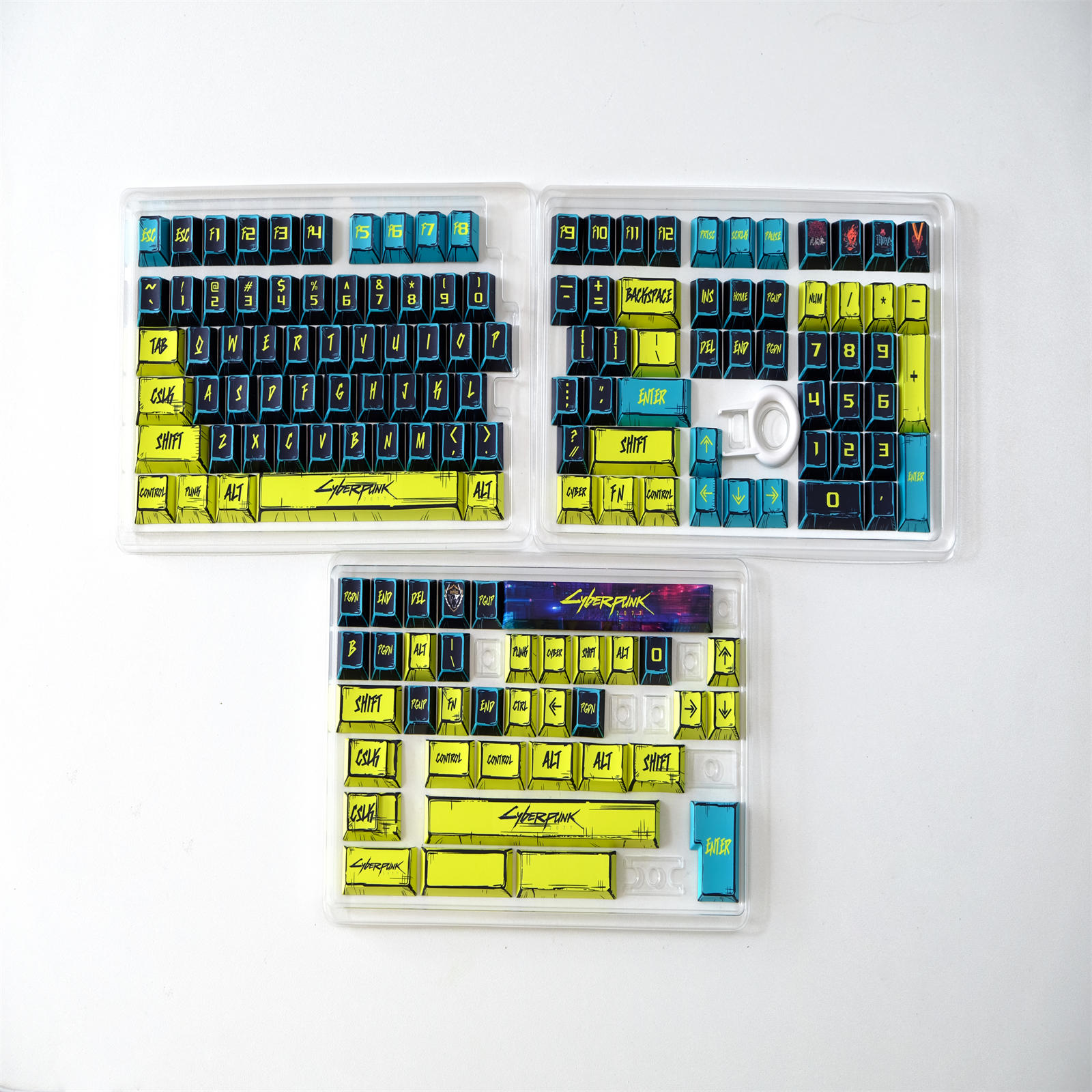 Cyberpunk 2077 Theme Keycap Set 146 Keys PBT Custom Manga Style ...