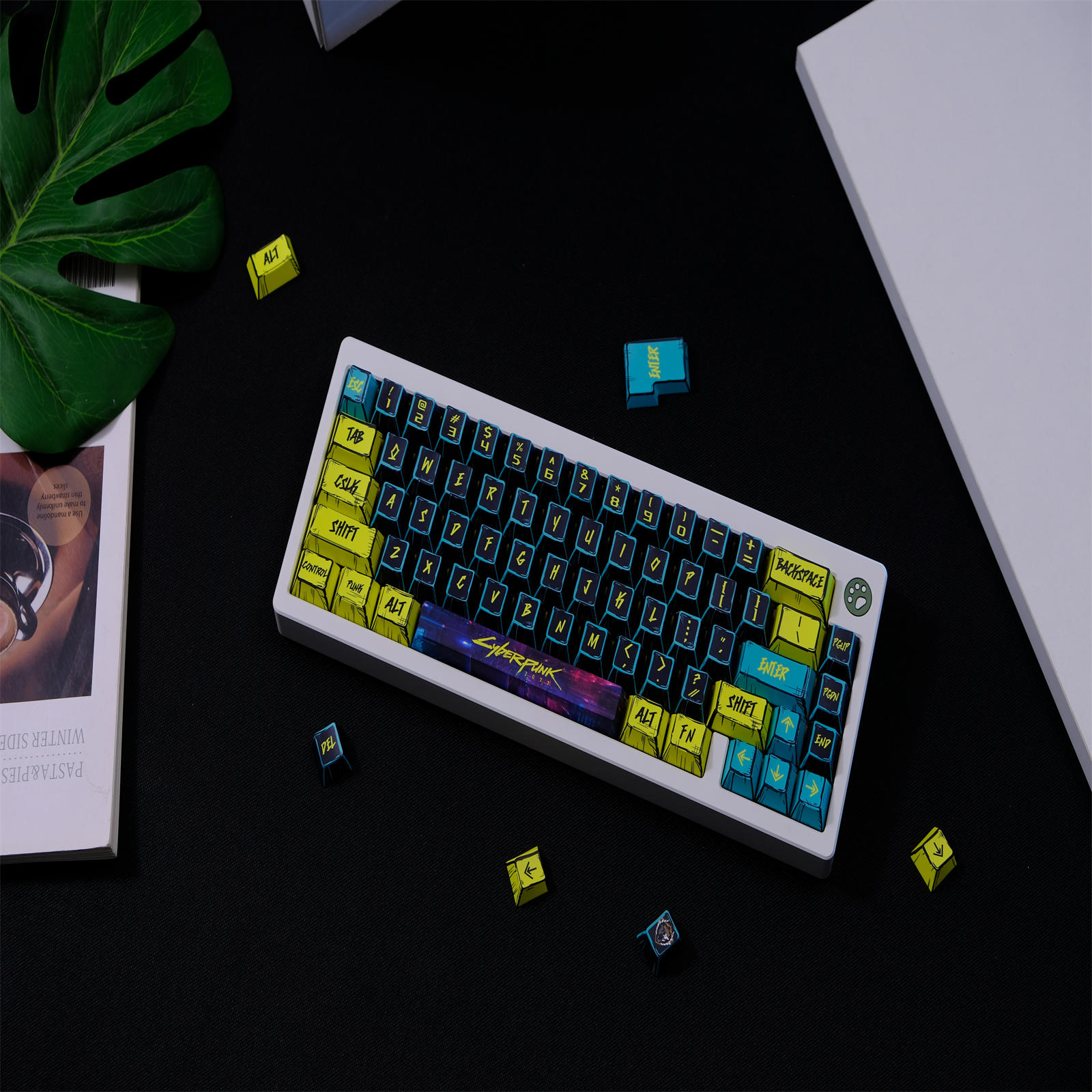 Cyberpunk 2077 Theme Keycap Set 146 Keys PBT Custom Manga Style ...