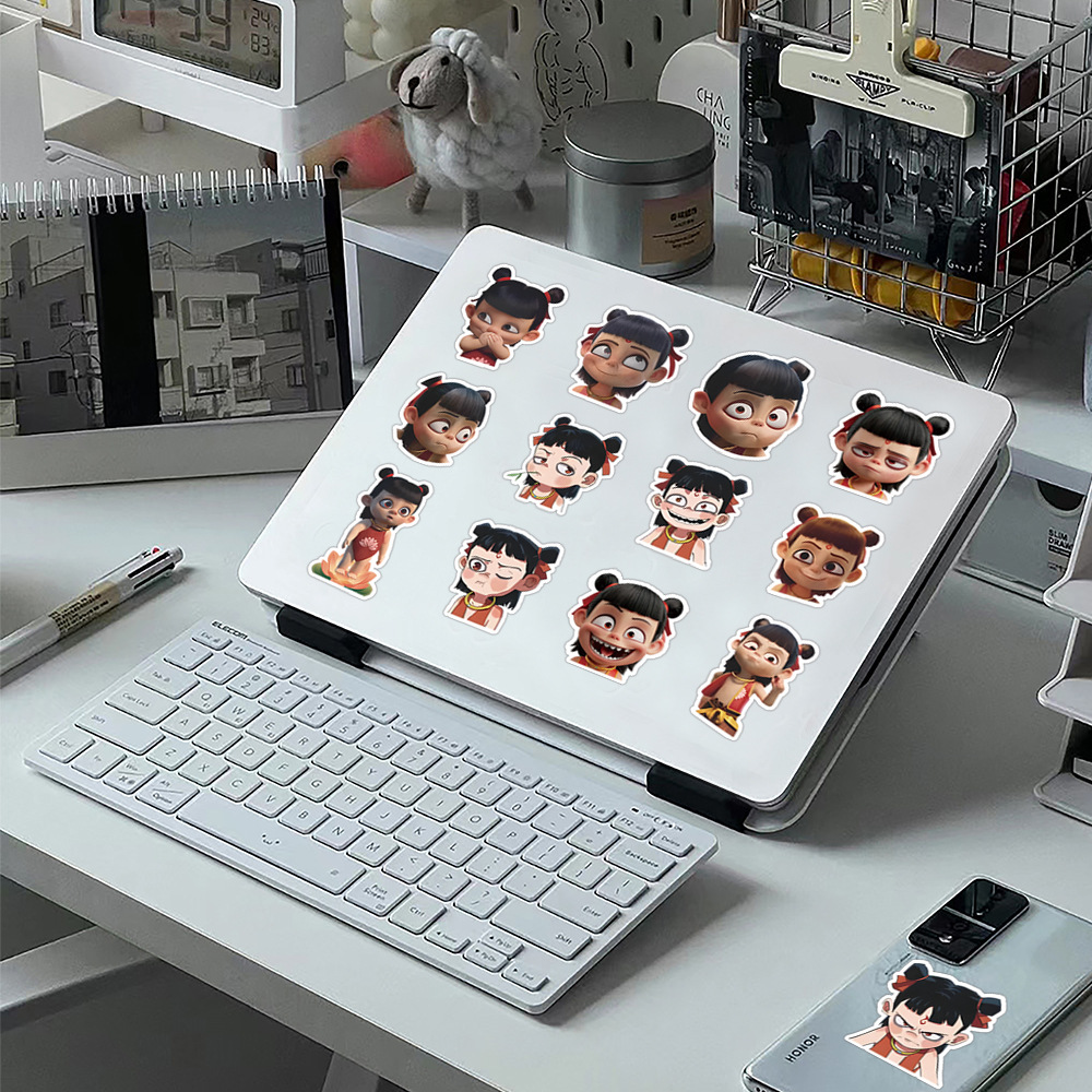 [50 sheets] 2025 New Nezha 2 Expression Sticker Funny anime Stationery ...