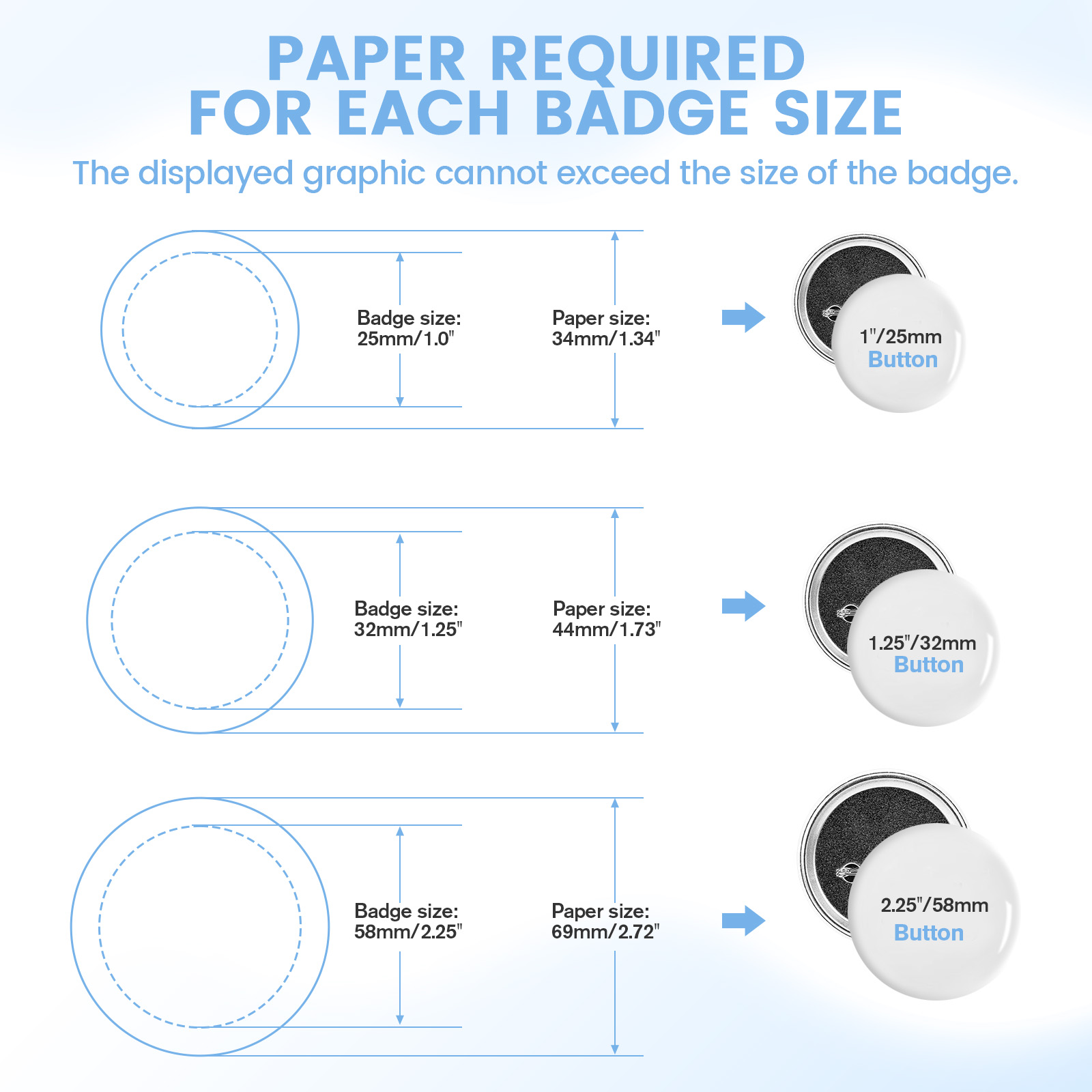 ⭐Local Warehouse+COD⭐ 1 Set Button Badge Maker Machine, 25mm+32mm+58mm ...