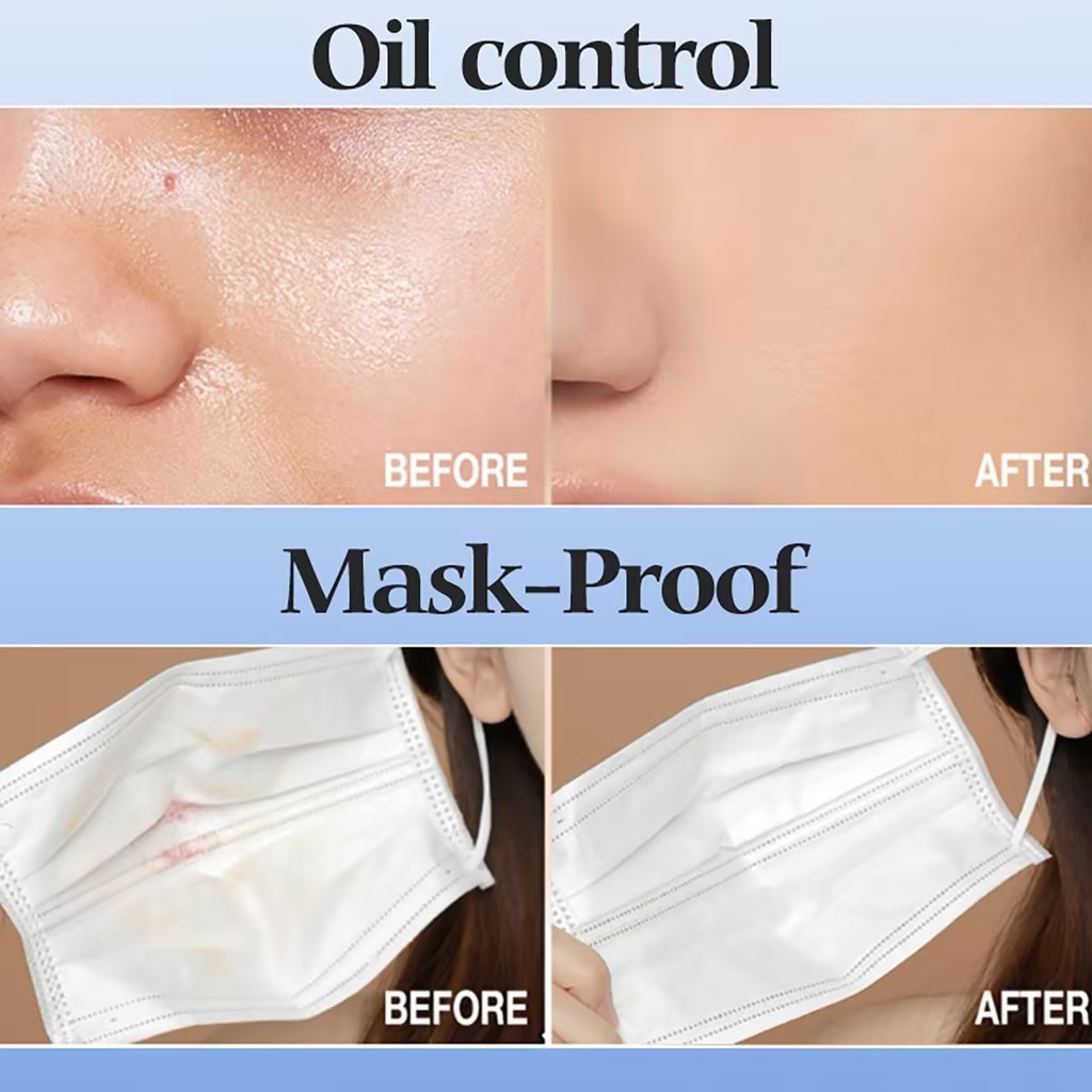 Oil Control Face Powder Matte Waterproof Flawless Setting Powder ...