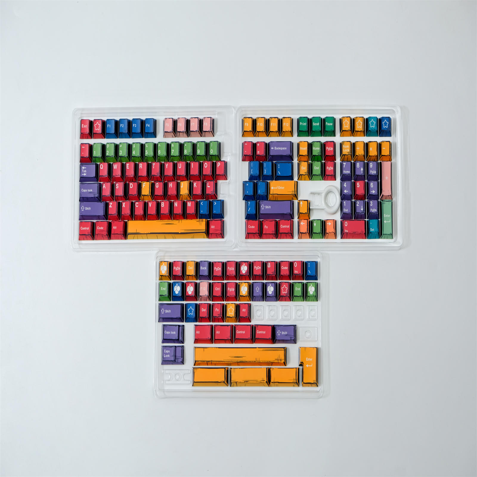 Handcrafted Art Theme Keycap Set 151 Keys PBT Custom Manga Style ...