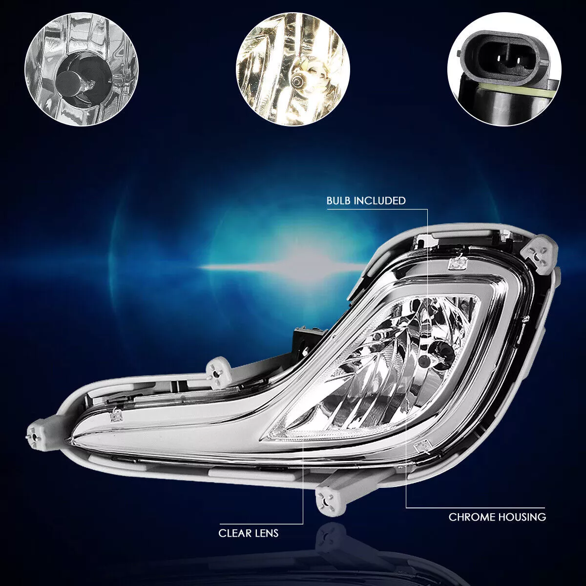 2 pcs Accent Car bumper fog lamp lights for Hyundai Accent 2012 -2018 Car front bumper fog light ...