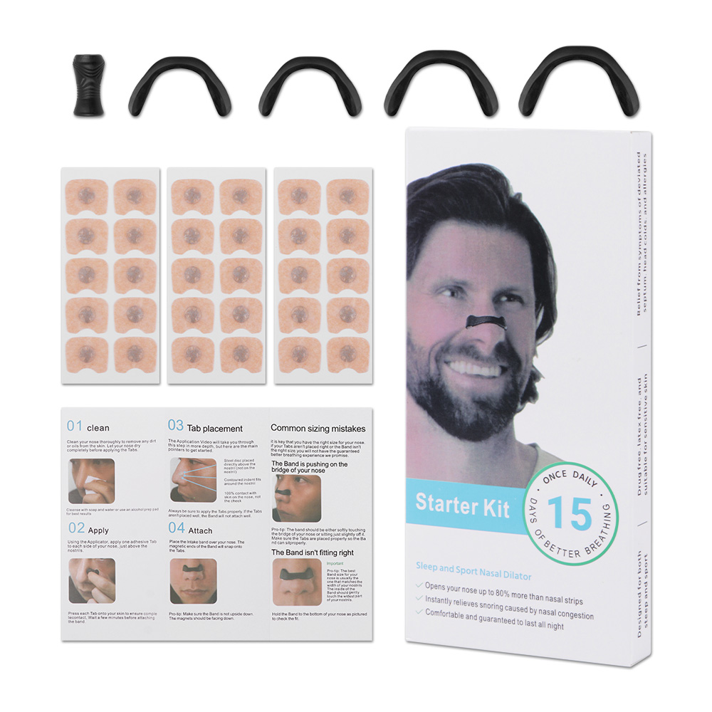 Nasal Dilator Sleep Aid Starter Kit for Snoring Relief - Breathing ...