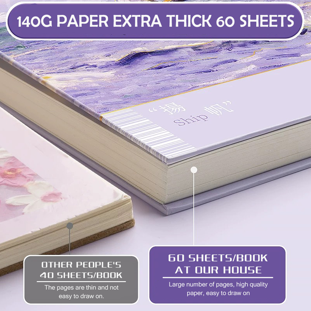 Thickened A4 Drawing Notebook Art Student Mark Pen Specialized Student ...