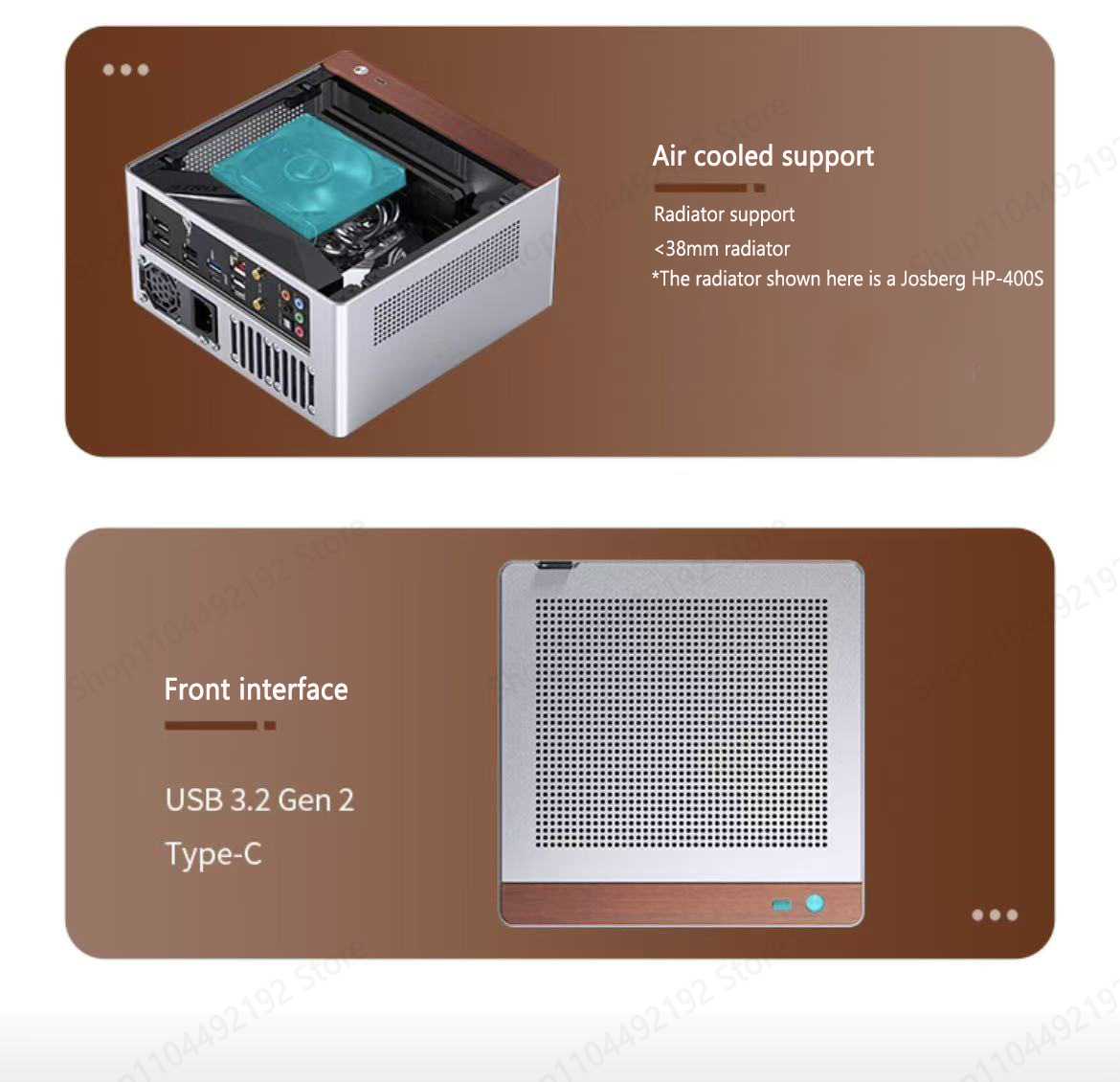 Jonsbo NV10 N10 ITX Mini Desktop Case 3.3mm Aluminum Alloy Chassis ...