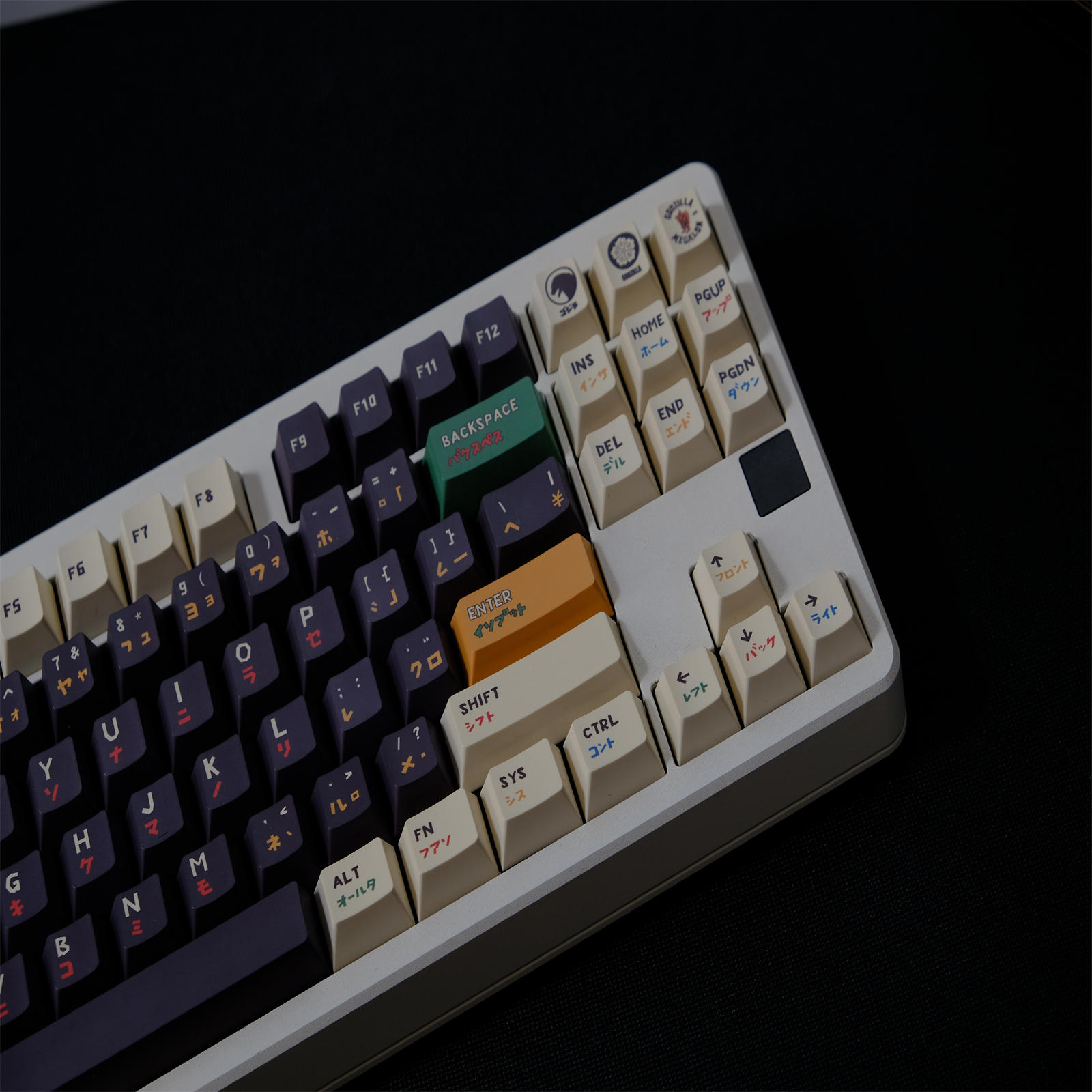 GMK Godzilla Keycap Set 151 Key PBT Keyboard Cap Cherry Profile game ...