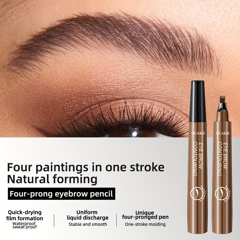 Four-Forked Eyebrow Pencil | Beginner-Friendly, Waterproof & Long ...