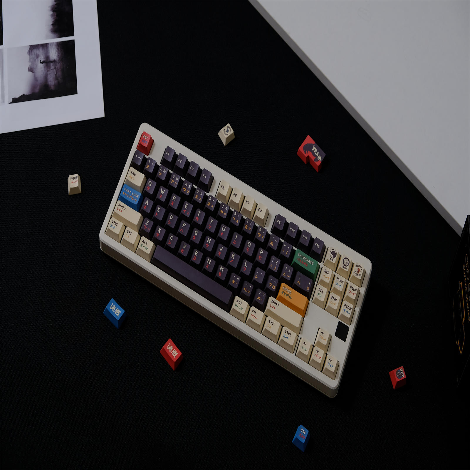 GMK Godzilla Keycap Set 151 Key PBT Keyboard Cap Cherry Profile game ...