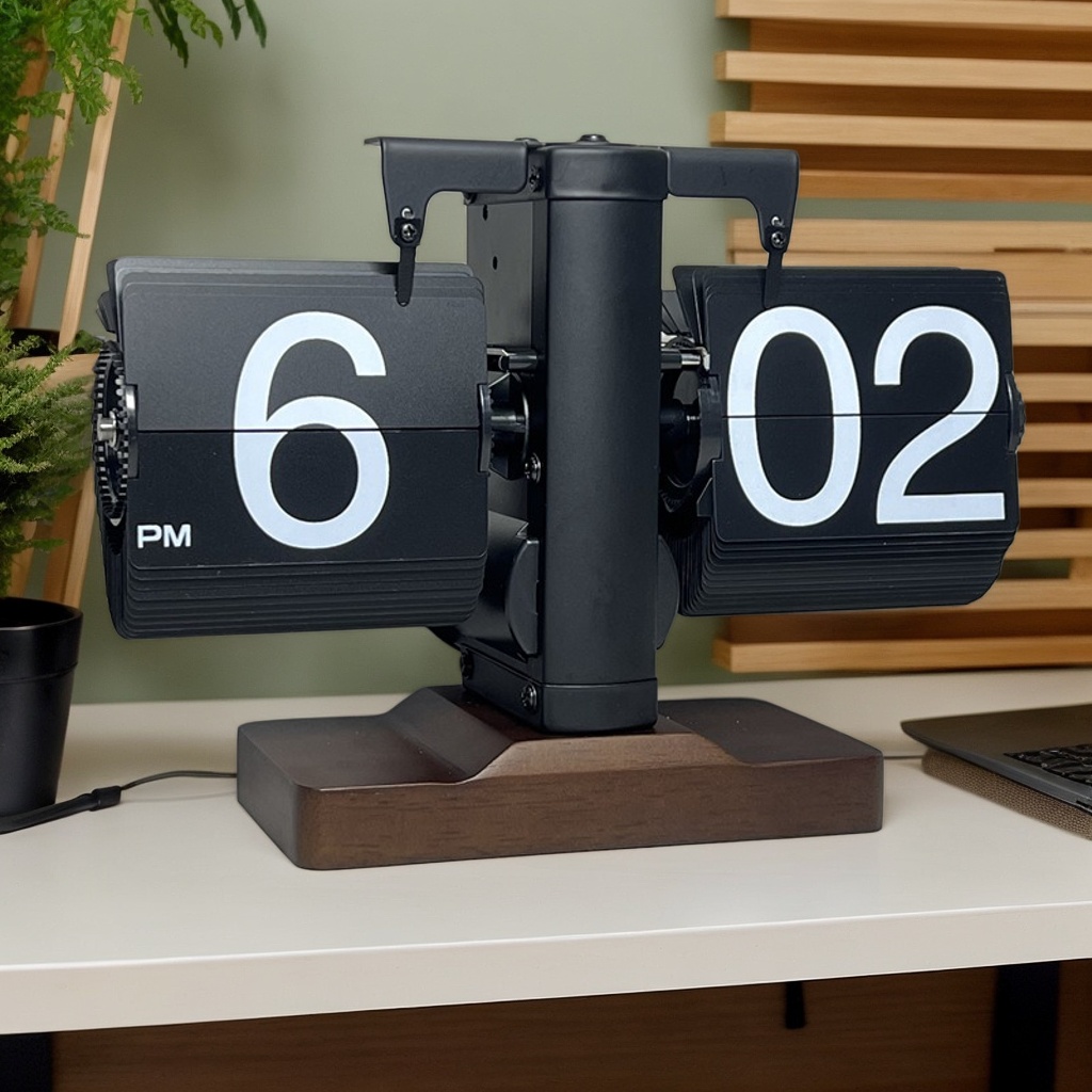 flip clock retro Clock Aesthetics Clock Digital Aesthetics Clock Mute ...