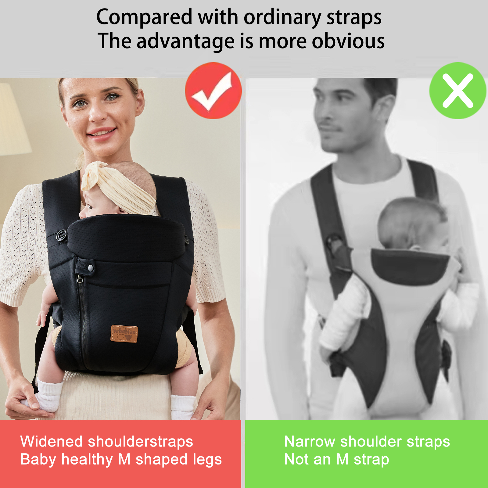 Shipped Laguna Vrbabies Ergonomic Baby Carrier Ice Silk Baby Sling ...