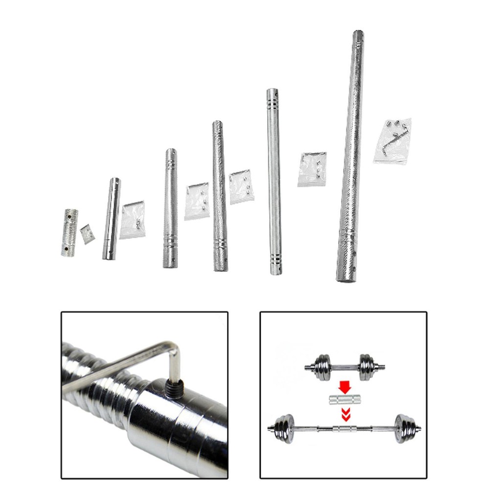 Dumbbell Connecting Rod Long Bar 40/50/60cm Anti-Slip Wear-Resisting ...