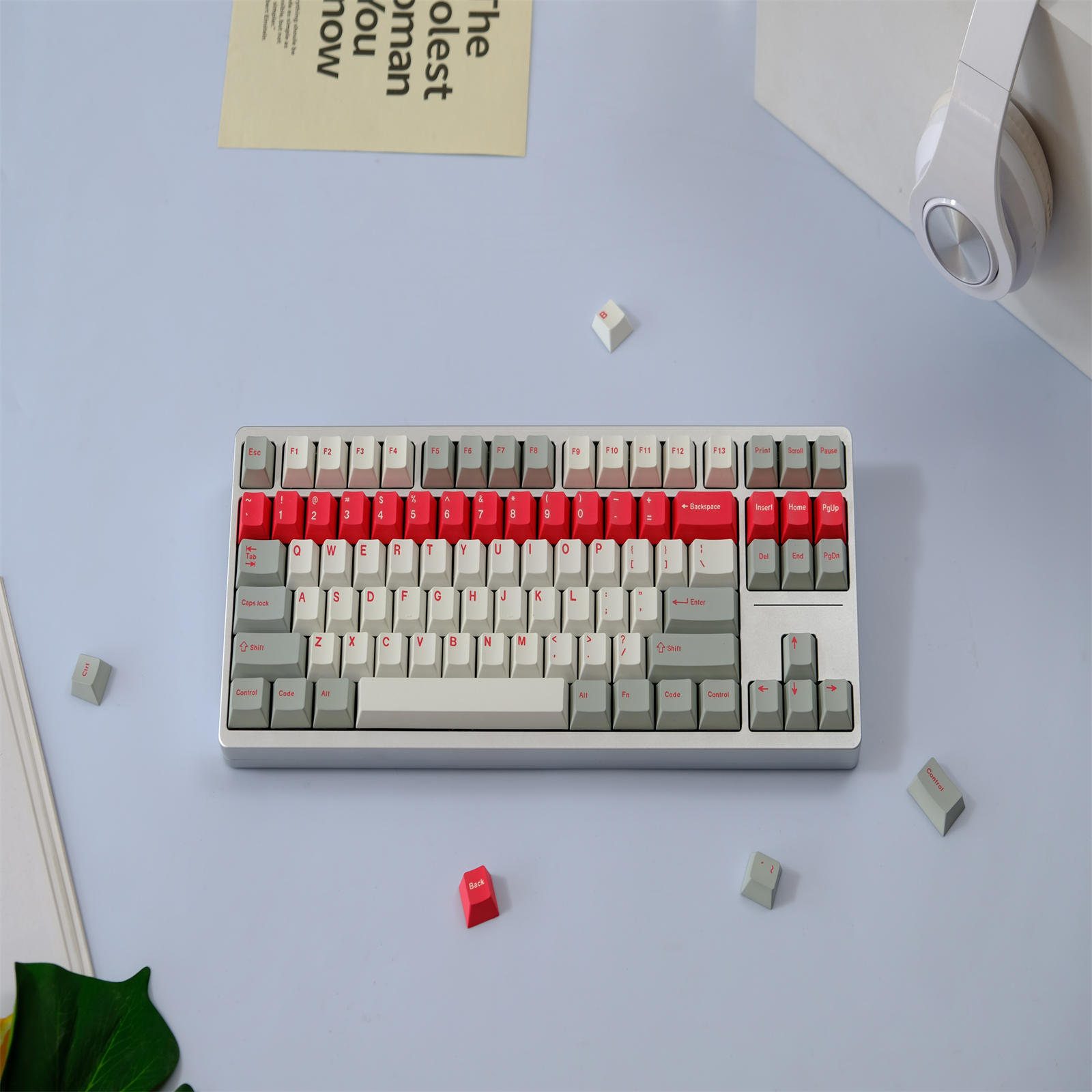 GMK Red Alert Keycap Set 146 Key PBT Keyboard Cap Cherry Profile game ...