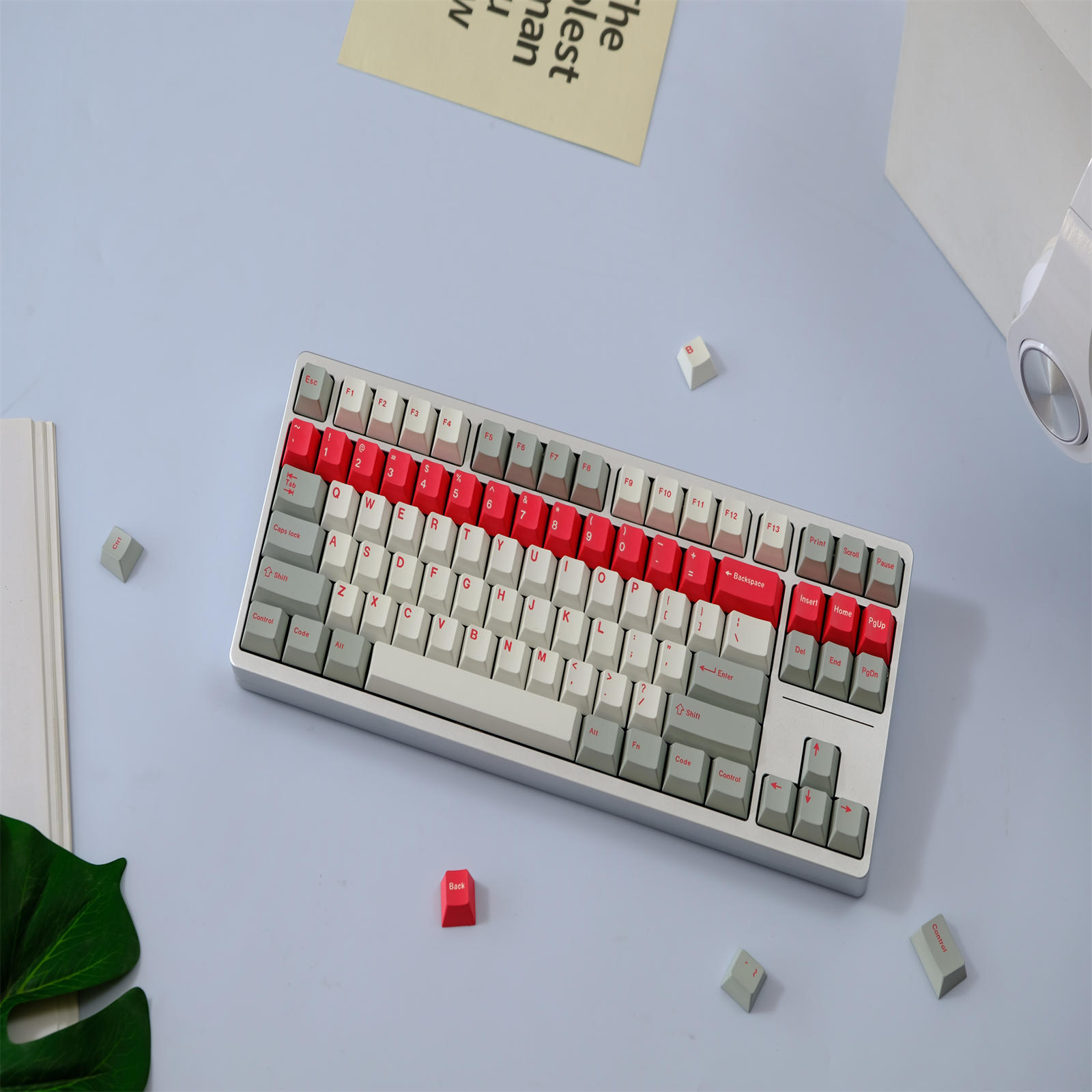 GMK Red Alert Keycap Set 146 Key PBT Keyboard Cap Cherry Profile game ...