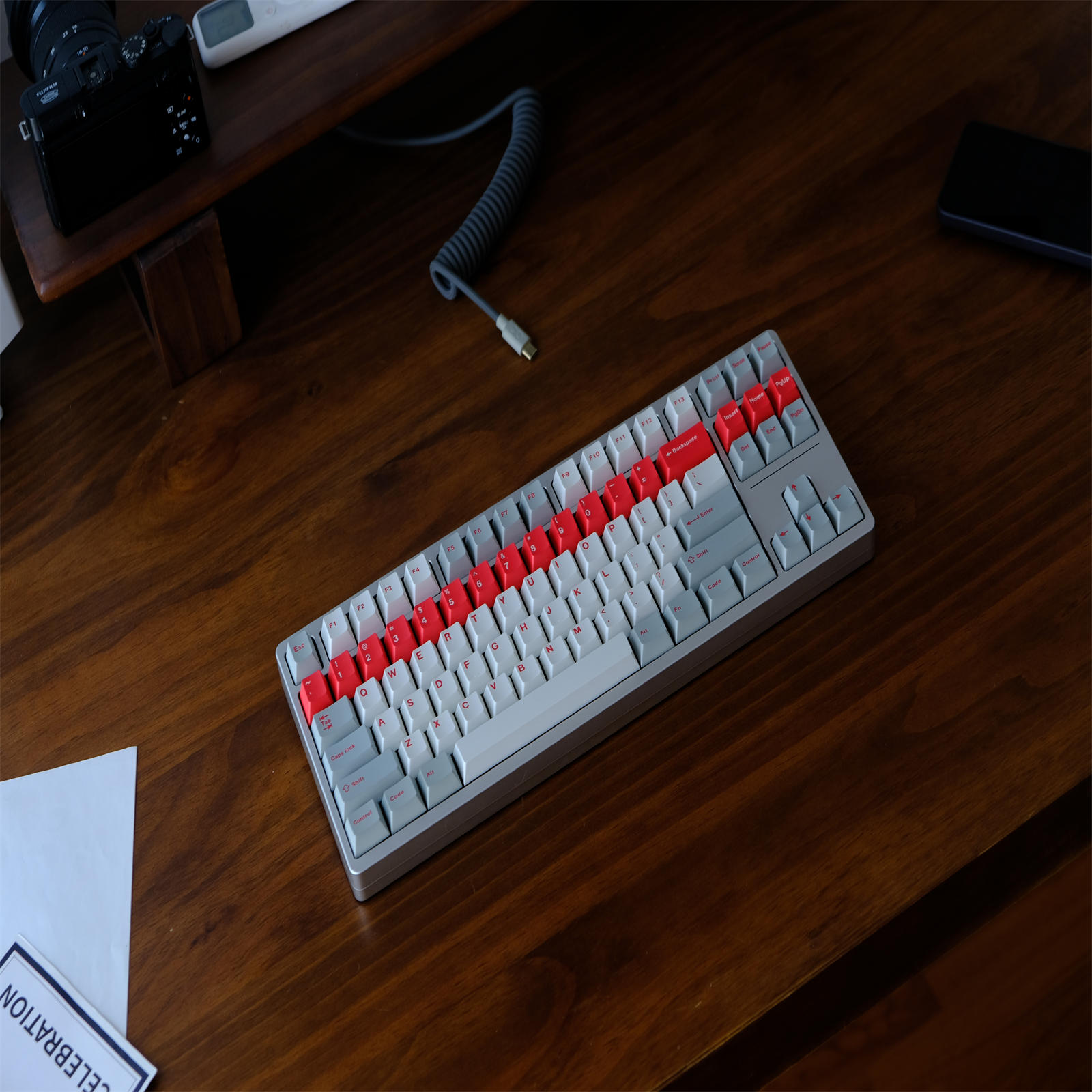 GMK Red Alert Keycap Set 146 Key PBT Keyboard Cap Cherry Profile game ...