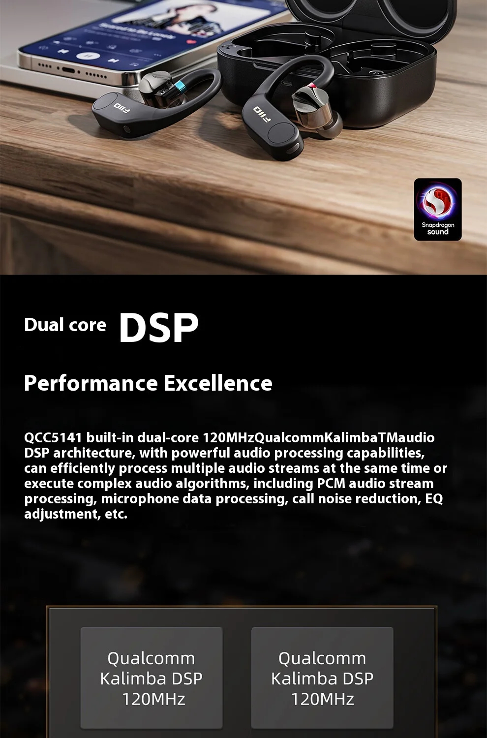 Fiio Utws5 2025 New Version True Wireless Bluetooth Earphones Custom Hook & Headphone Amp For ...