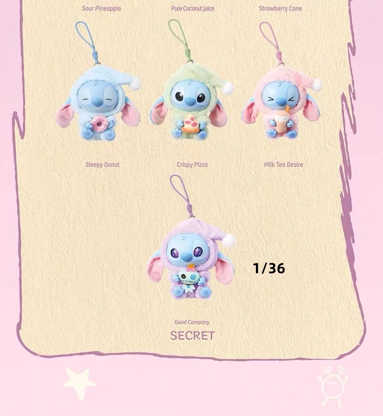 Stitch Miniso Eat Something Before Sleep Series Blind Box Toy ...