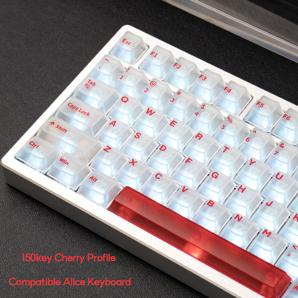 Alice Morning C, Evening A Blue Keycaps 150Keys/Set PC Transparent ...