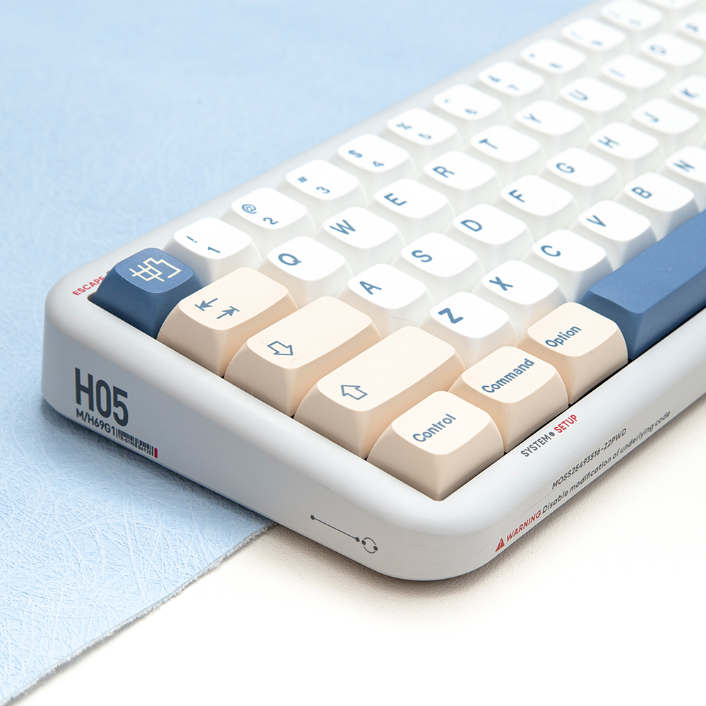 Bright Surface Soy Milk 144Keys/Set Keycaps MOA/MOG/XDA Profile PBT Dye ...