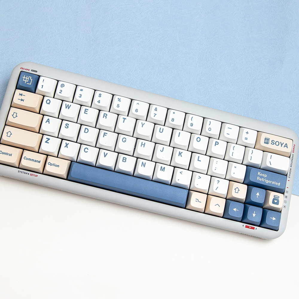 Bright Surface Soy Milk 144Keys/Set Keycaps MOA/MOG/XDA Profile PBT Dye ...
