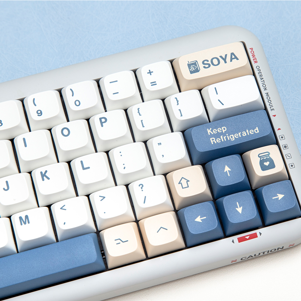 Bright Surface Soy Milk 144Keys/Set Keycaps MOA/MOG/XDA Profile PBT Dye ...