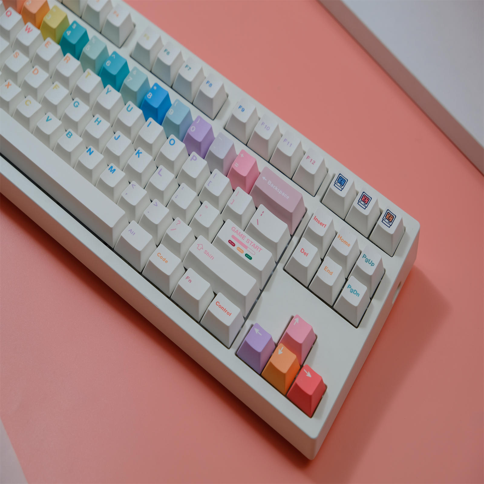 GMK Macarons Keycaps Set 151 Key PBT Keyboard Cap Cherry Profile game ...
