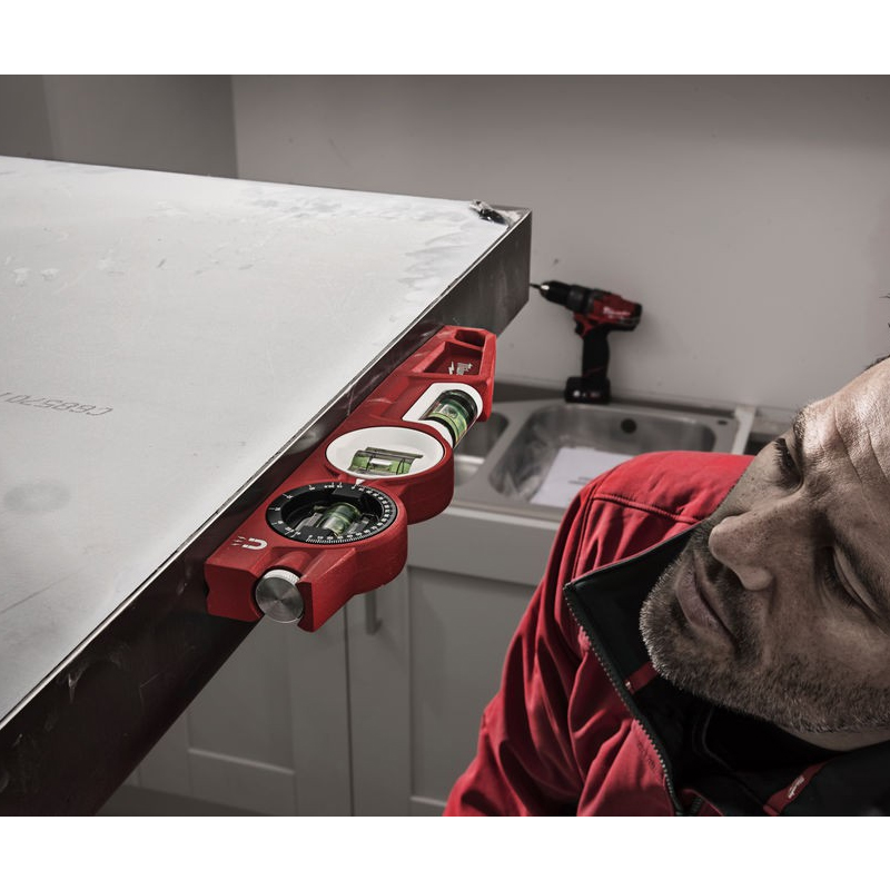 Milwaukee Level Ruler Horizontally & Vertically 360 Degrees Compact ...