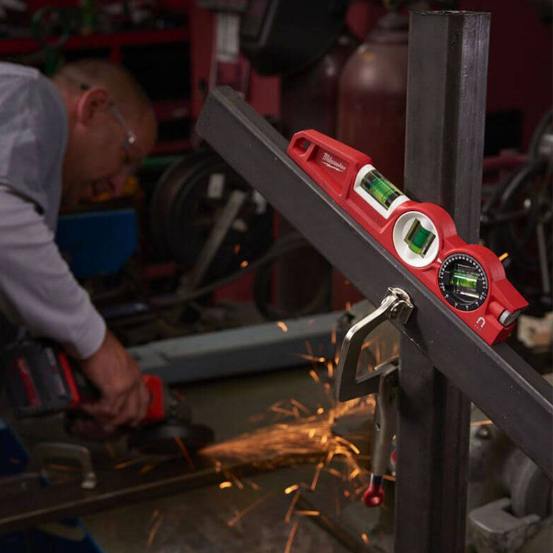 Milwaukee Level Ruler Horizontally & Vertically 360 Degrees Compact ...