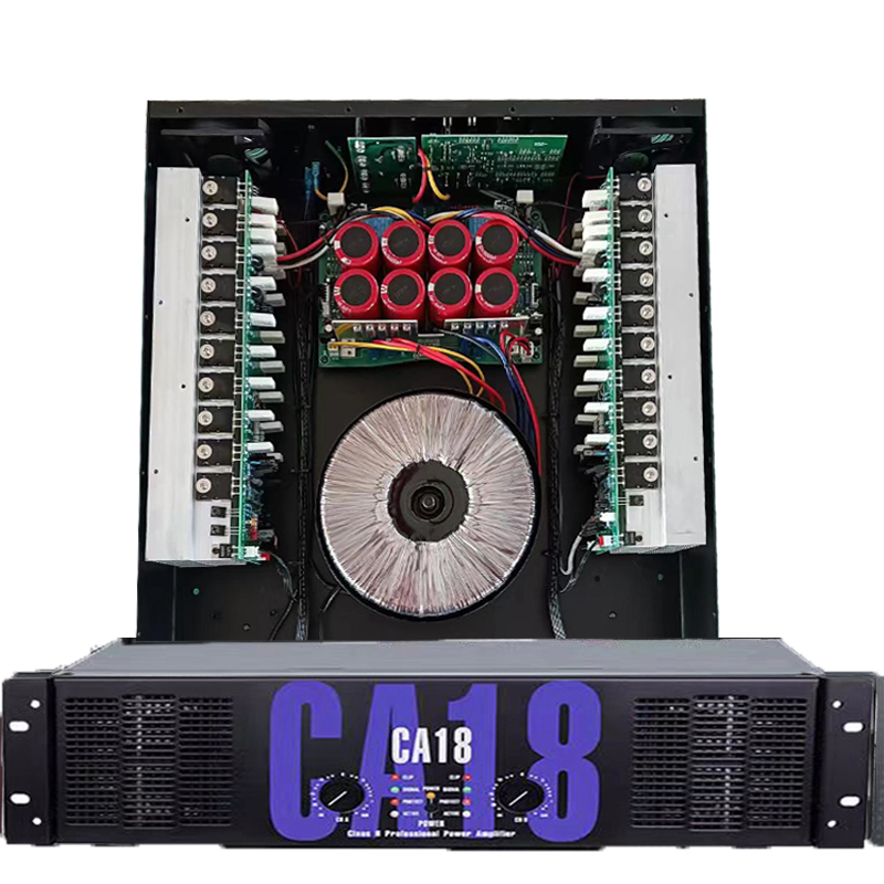 CA18 Professional amplifier, two channels, 1400W high-power 8 ohms, audio amplifier | Shopee ...