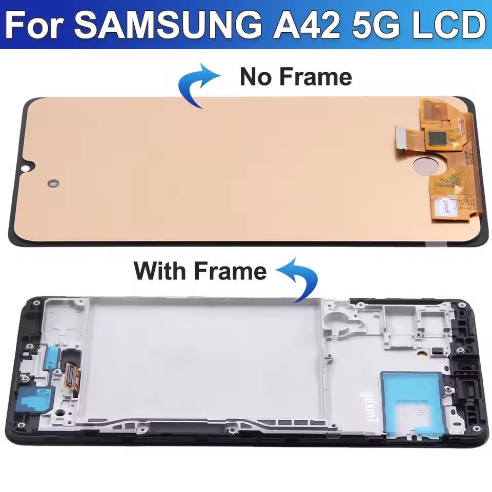 No Dead Pixel LCD For Samsung Galaxy A42 5G A426 Display Touch Screen Assembly With Frame A426B ...