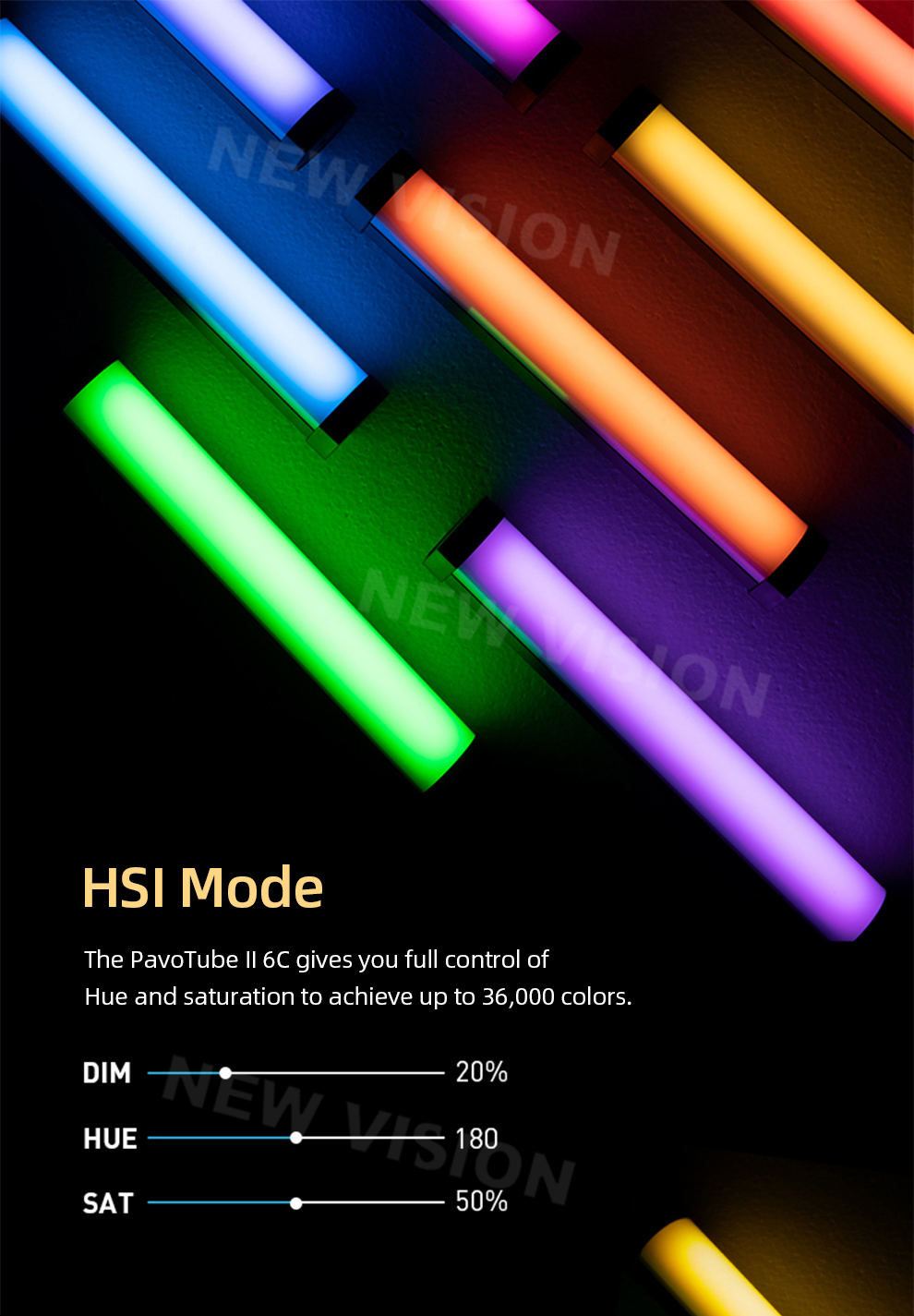 Nanguang Nanlite PavoTube II 6C LED RGB Light Tube Portable Handheld ...