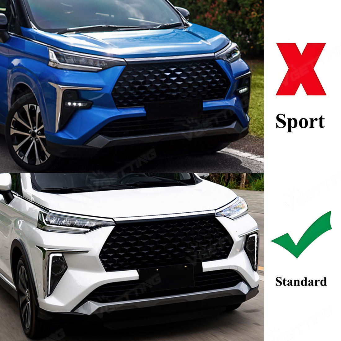 2PCS LED Daytime Running Light untuk Toyota Veloz 2021 2022 2023 2024 ...