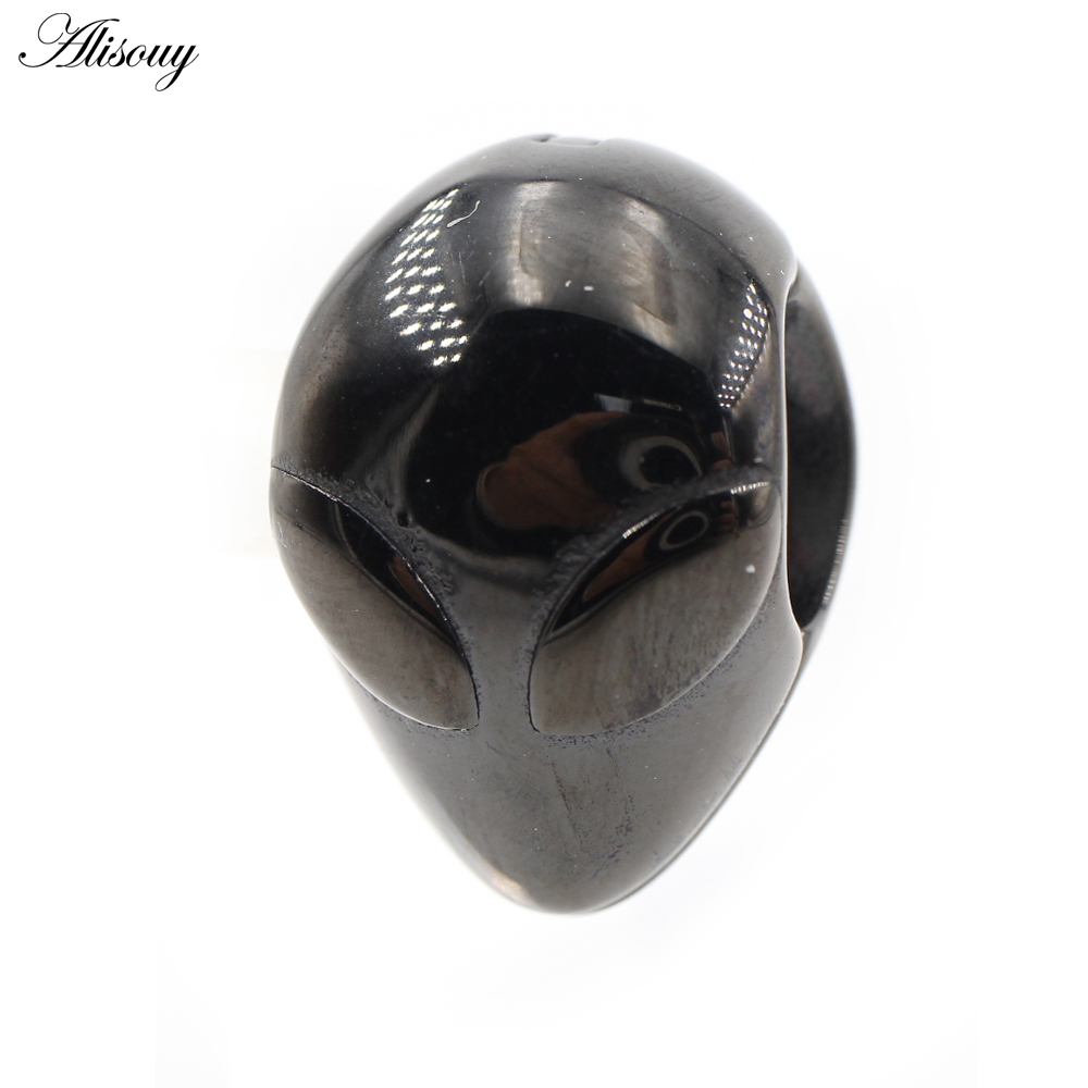 Alisouy 1PC Punk Stainless Steel Alien Face Hinged Ear Weights Expander ...
