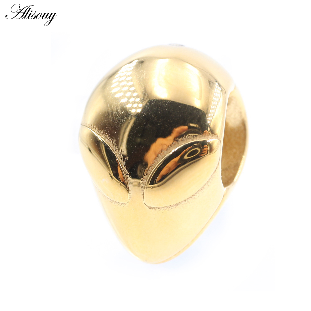 Alisouy 1PC Punk Stainless Steel Alien Face Hinged Ear Weights Expander ...