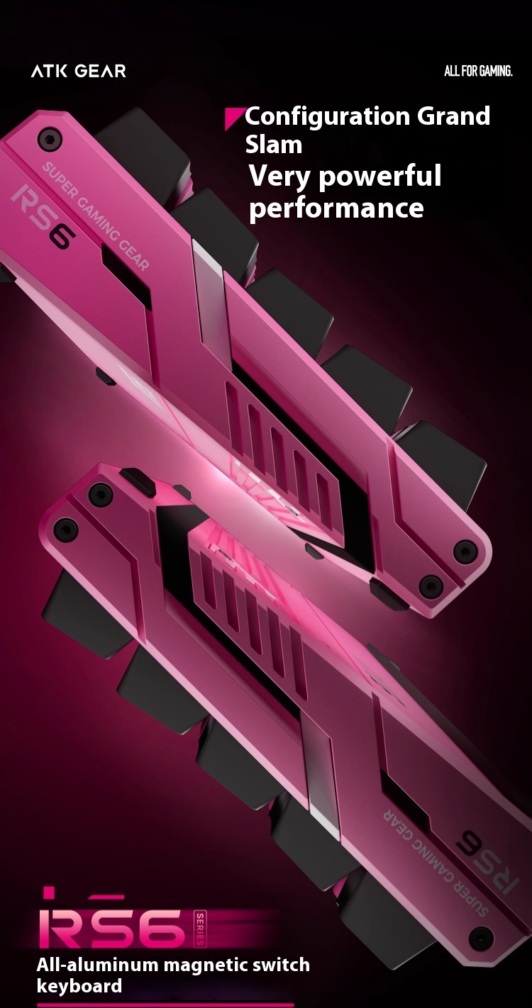 ATK RS6 Aluminum Wired Magnetic Keyboard 68% Hot swappable RGB RT0.005 ...