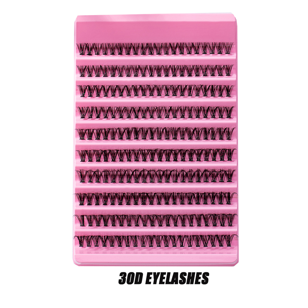 DIY Eyelash Extensions 200 pcs, Mixed Length 20D, 30D, 40D, 60D, 80D Single Eyelash Clusters ...