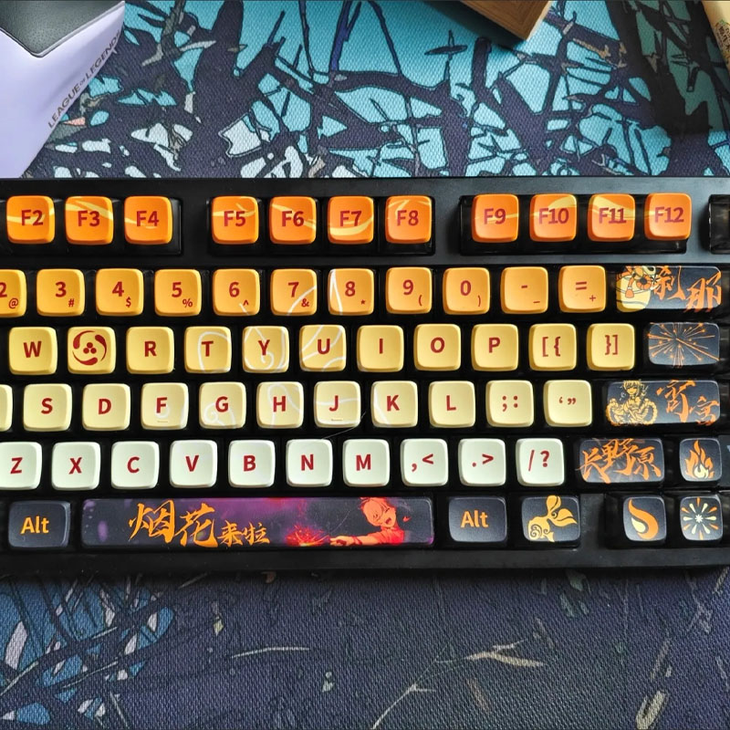 Genshin Impact Shenhe Pudding Keycap SAX Profile 125 Keys PBT Five ...