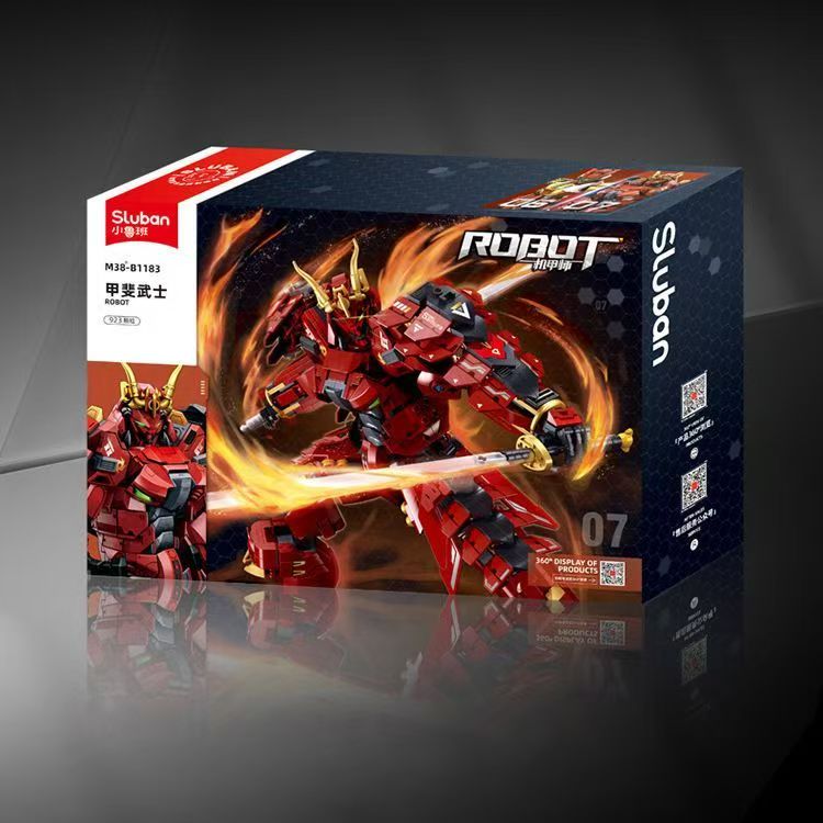 Japanese Samurai Mecha Building Blocks 923 Pcs Sluban Mecha Bricks Toy ...