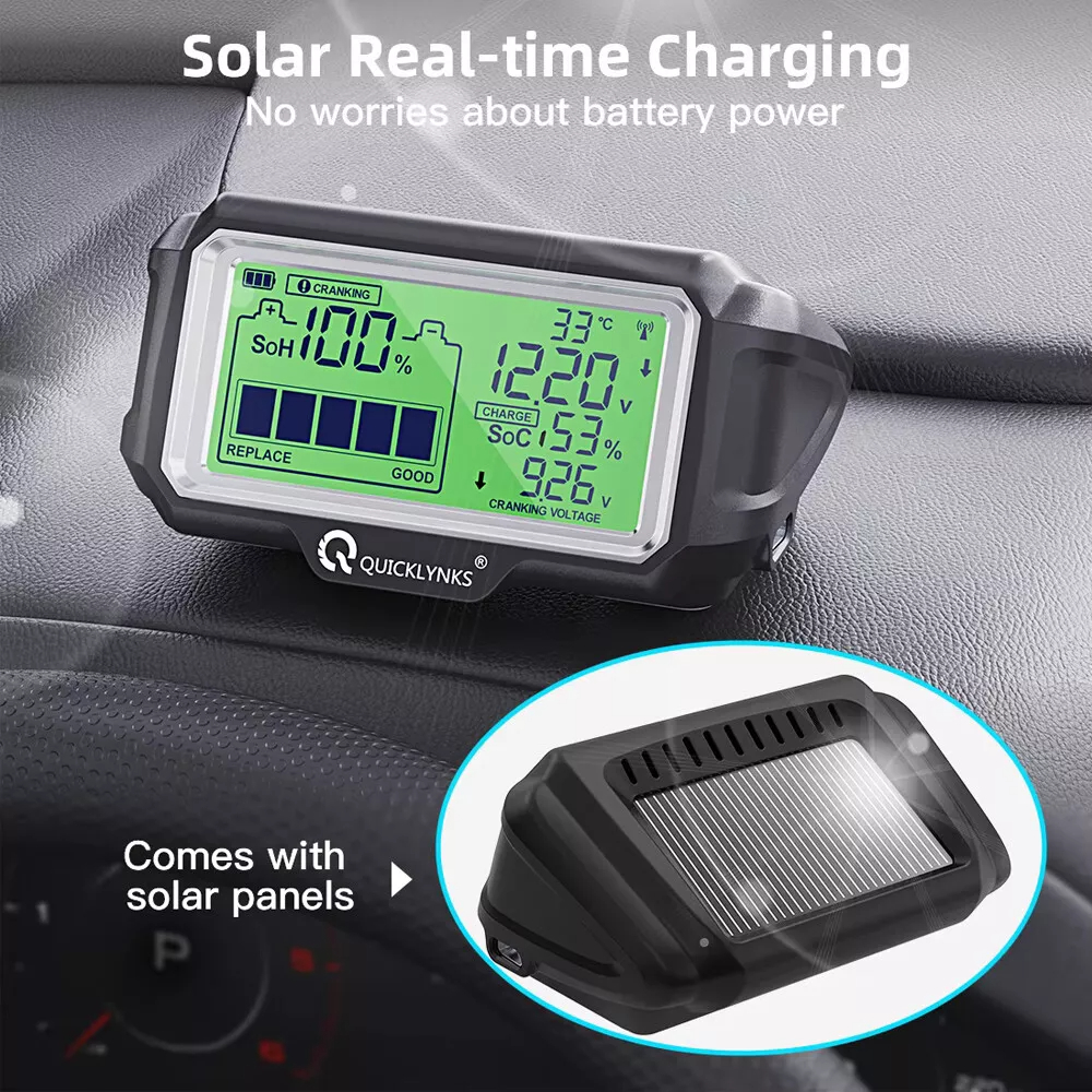 QUICKLYNKS BM5-D 12V Automotive Digital LED Battery Health Tester ...
