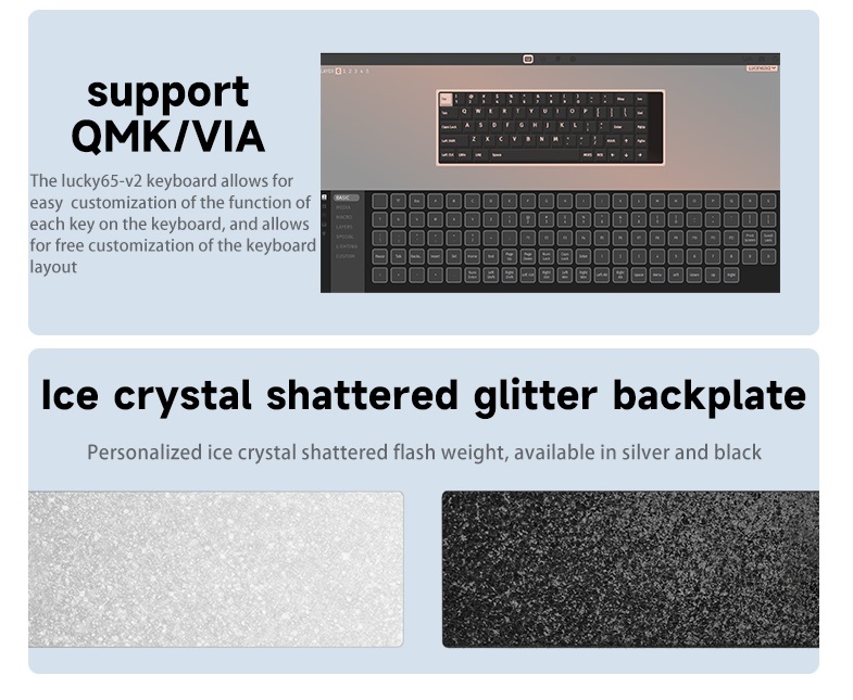 WEIKAV Lucky65 V2 Aluminium Wireless Mechanical Keyboard Bbluetooth 2 ...