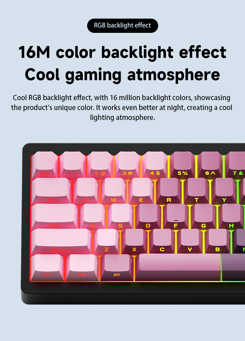 WEIKAV Lucky65 V2 Aluminium Wireless Mechanical Keyboard Bbluetooth 2 ...